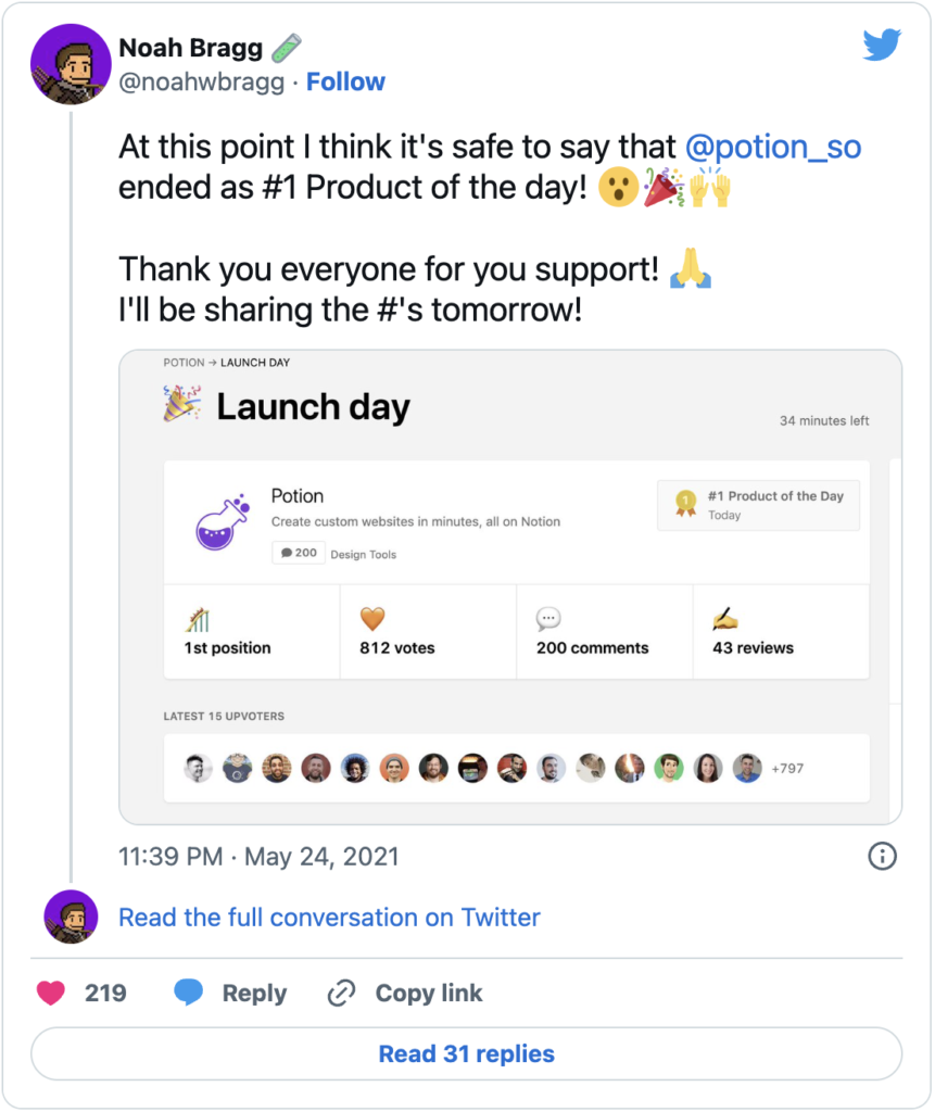 How Potion Used “Building in Public” to Gain Its First 100 Paying ...